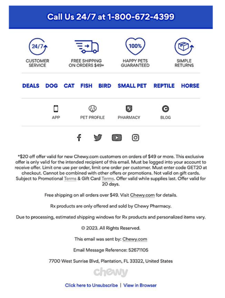 Mastering the Art of Email Footers - MailCharts